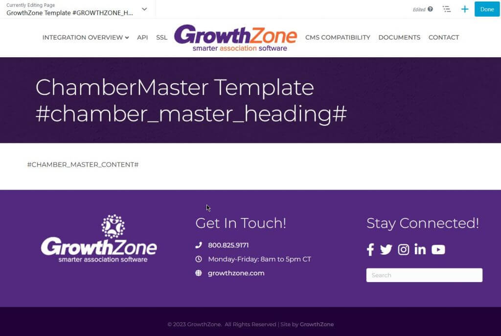 ChamberMaster Custom Template - GrowthZone